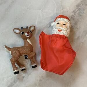 Toys | Santa Finger Puppet Rudolph The Red Nosed Reindeer Figure Island ...